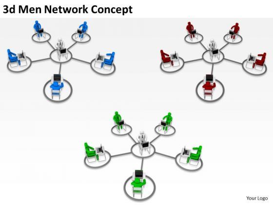 Men At Work Business As Usual Network Concept PowerPoint Templates Ppt ...