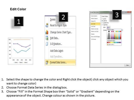 Multivariate Data Analysis Driven Market Line Chart PowerPoint Slides ...