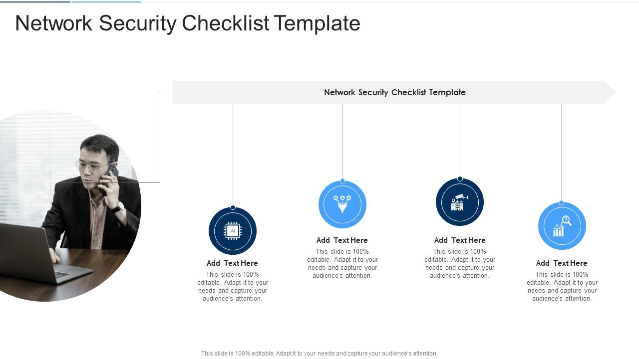 Network Security Checklist Template In Powerpoint And Google Slides Cpb