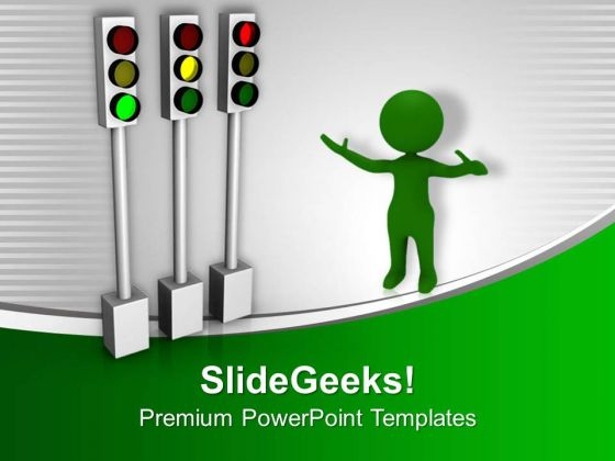 Obey The Traffic Rules Good For Health PowerPoint Templates Ppt Backgrounds