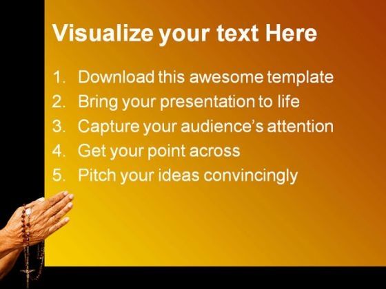 Old Hands Praying Religion PowerPoint Themes And PowerPoint Slides 0411