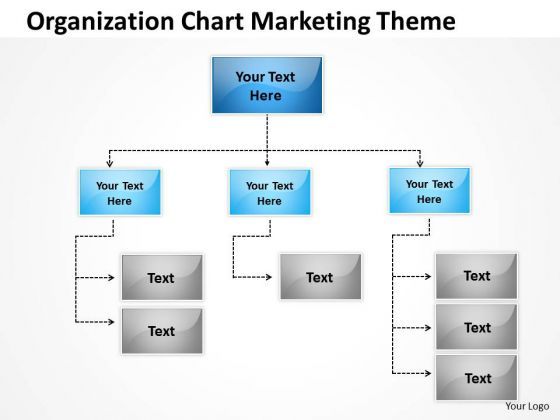 Organization Chart Marketing Theme Ppt Linear Flow Rate PowerPoint Slides