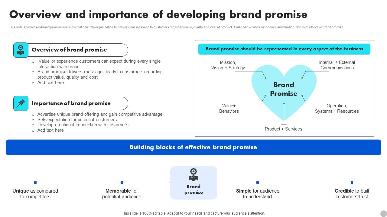 Overview And Importance Of Developing Brand Promise Brand Diversification Approach Clipart Pdf