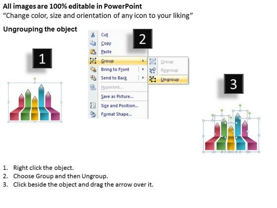 Parallel Arrows PowerPoint Multiple Tasks Slides