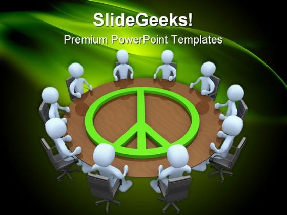 Peace Meeting Business PowerPoint Templates And PowerPoint Backgrounds 0711