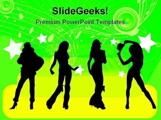 People Enjoying Party Entertainment PowerPoint Templates And PowerPoint ...