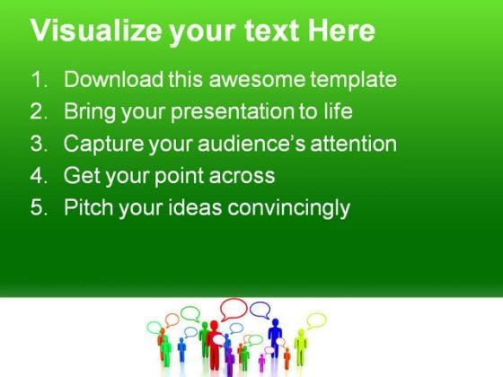 People Talking Communication PowerPoint Themes And PowerPoint Slides 0311