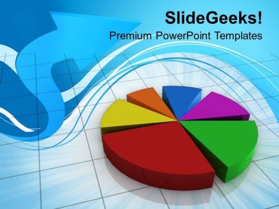 Pie Chart Business Theme PowerPoint Templates Ppt Backgrounds For ...