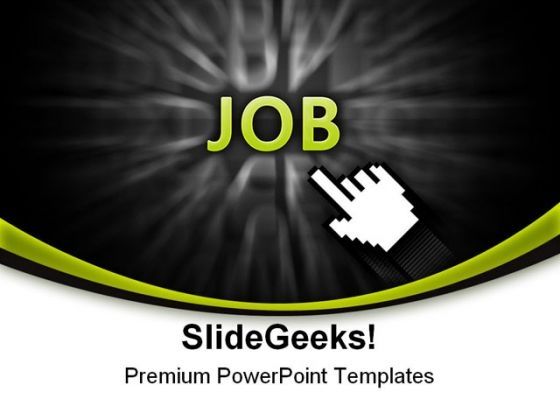 Pointing On Job Business PowerPoint Themes And PowerPoint Slides 0511