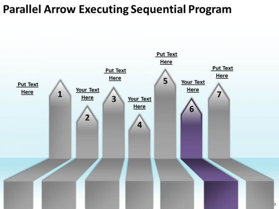 PowerPoint Arrows Parallel Executing Sequential Program Slides PowerPoint Arrows Parallel Executing Sequential Program Slides