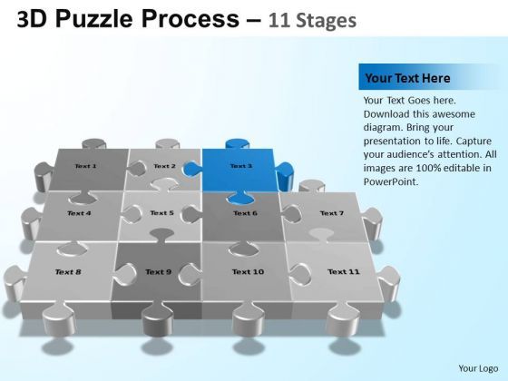 PowerPoint Backgrounds Diagram Puzzle Process Ppt Slides