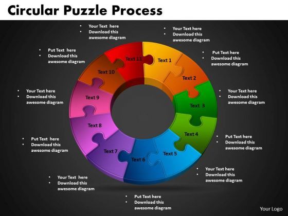PowerPoint Design Slides Circular Puzzle Process Business Ppt Slide Designs