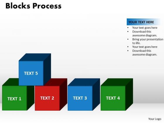 PowerPoint Designs Blocks Process Marketing Ppt Templates