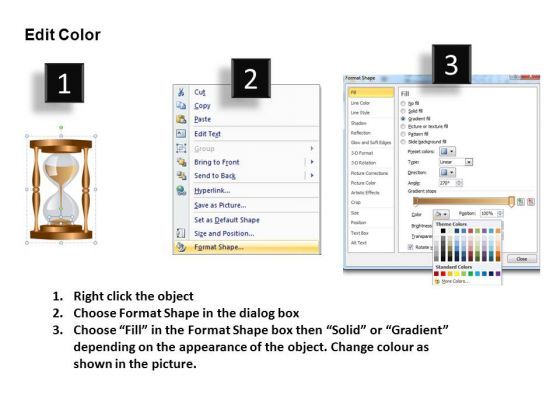 Powerpoint Diagram Of An Hourglass Editable Slides