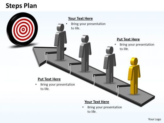 PowerPoint Layouts Strategy Steps Plan 4 Stages Style 6 Ppt Slides