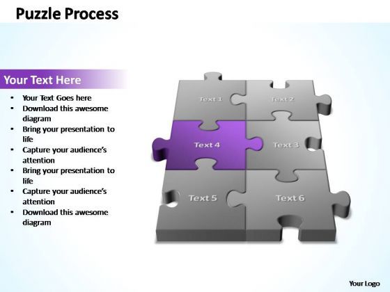 PowerPoint Template Editable 3d Puzzle Process Ppt Slides