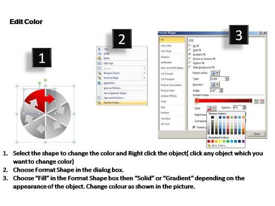 PowerPoint Templates Business Circular Arrows Pointer Ppt Template