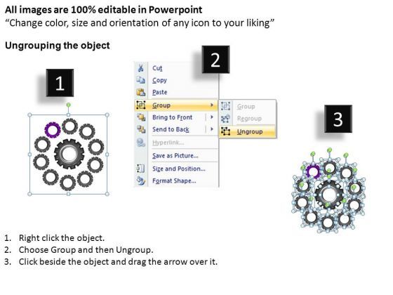 PowerPoint Templates Growth Gears Process Ppt Design