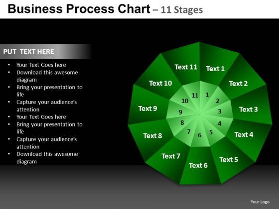 PowerPoint Theme Marketing Pie Chart Ppt Slide