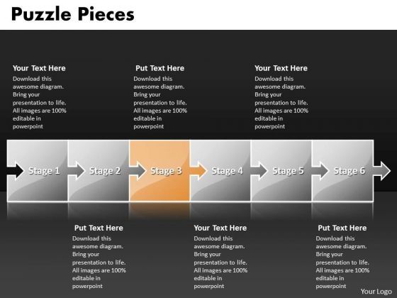 Ppt Build A Puzzle PowerPoint Template Pieces Series Of Create Macro ...