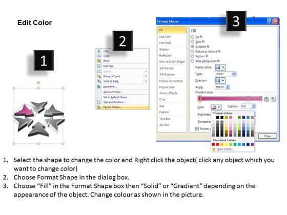 Ppt Direction Arrows Of World Business Powerpoint Templates Process Editable