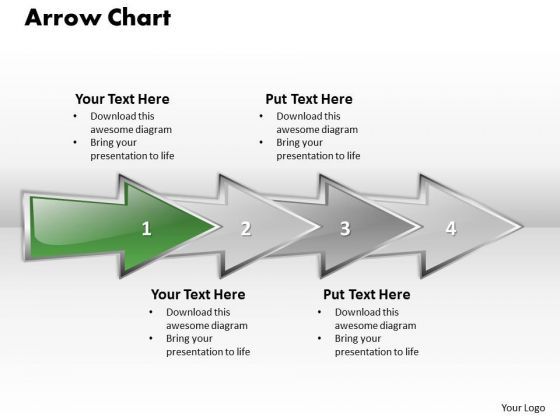 Ppt Linear Abstraction Arrow Gantt Chart Powerpoint Template Templates