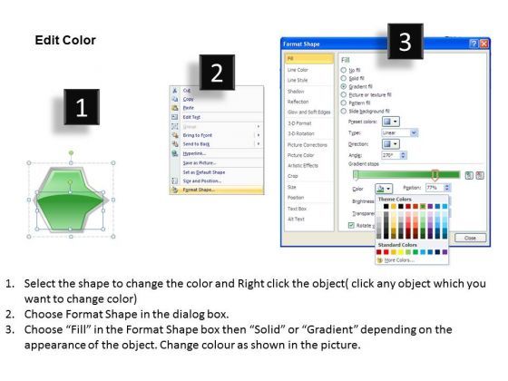 Ppt Sequential Demonstration Of Green Octagonal Arrow Powerpoint Templates 0797