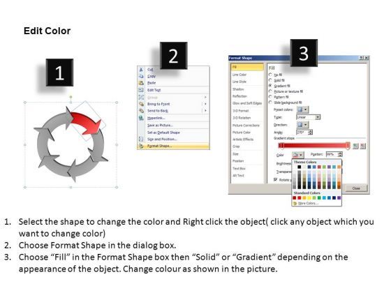Ppt Slides Process Circular Arrows With Text Boxes Powerpoint Templates