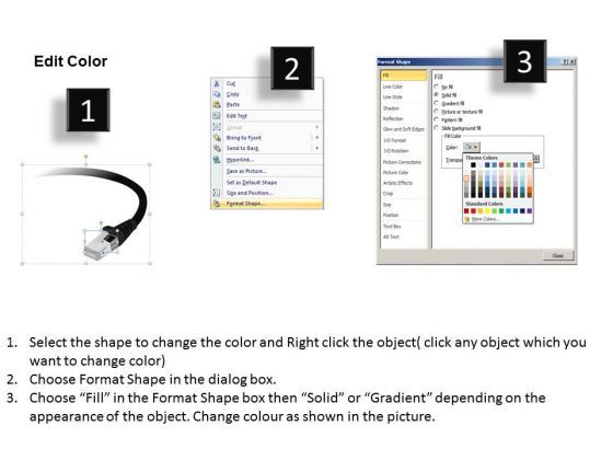 Ppt Templates Network Lan Ethernet Cable Powerpoint Slides