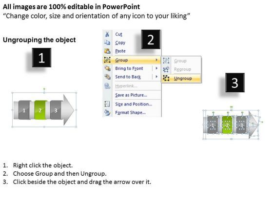 Ppt Theme Horizontal To Vertical Text Steps Working With Slide Numbers Demo