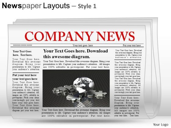 Press Newspaper Layouts PowerPoint Slides And Ppt Diagram Templates
