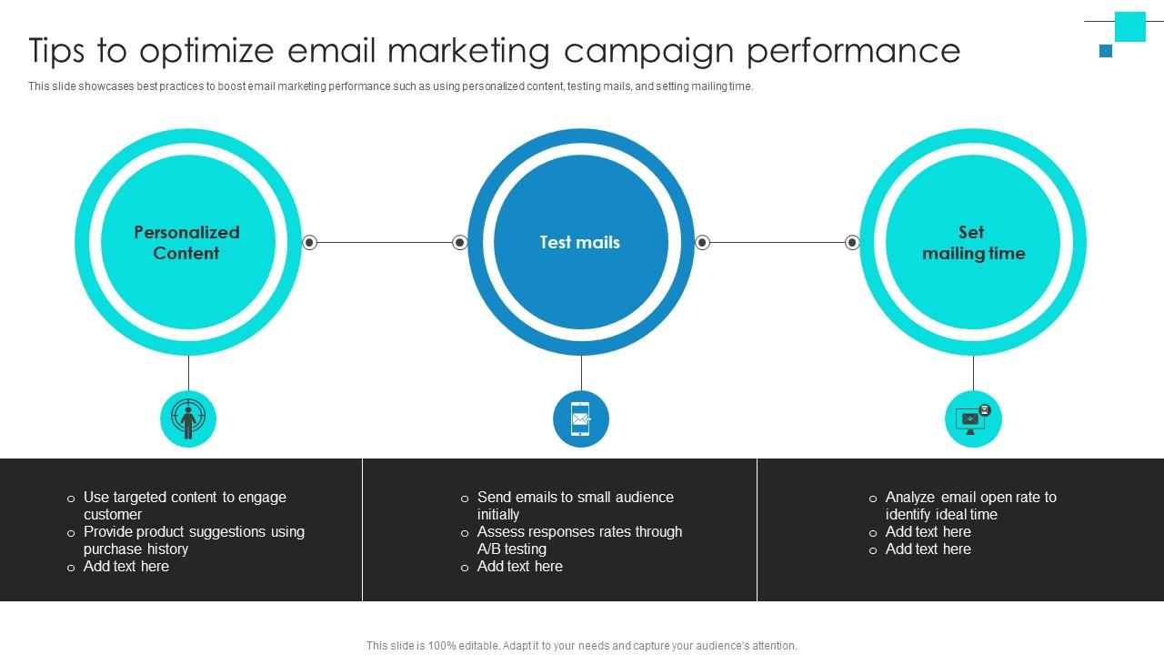 Project Benchmarking Process Tips To Optimize Email Marketing Campaign Performance CRP DK SS V