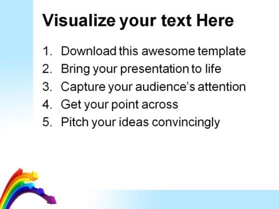 Rainbow Arrows Metaphor PowerPoint Templates And PowerPoint Backgrounds ...