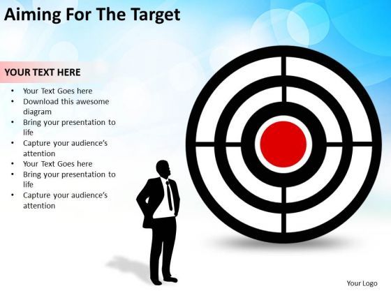 Sales Diagram Aiming For The Target Business Concept Marketing Diagram