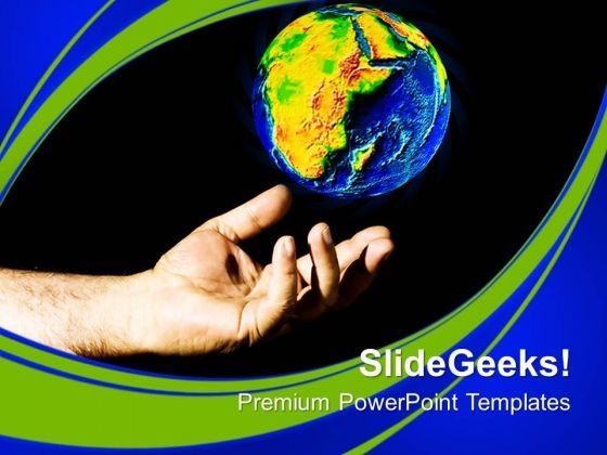Save Earth Globe Environement PowerPoint Templates Ppt Backgrounds For Slid