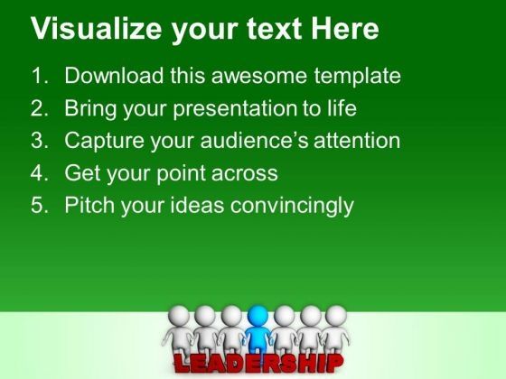 Show Your Leadership Quality PowerPoint Templates Ppt Backgrounds For ...