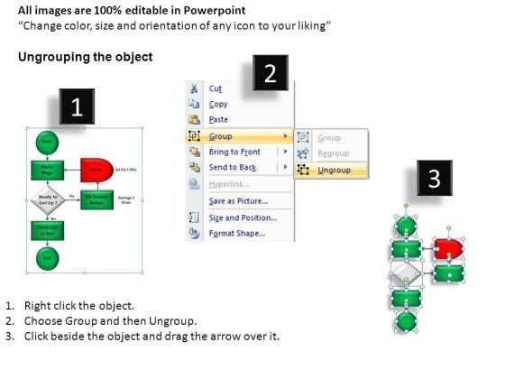 Simple Flowchart Example Slide For PowerPoint Presentations