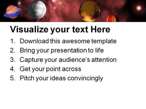 Space Earth PowerPoint Template 0610