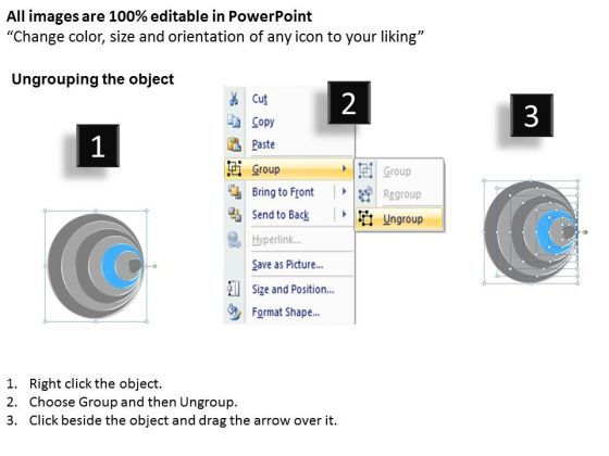 Stacked Concentric Circles 7 Stages Business Plans PowerPoint Slides