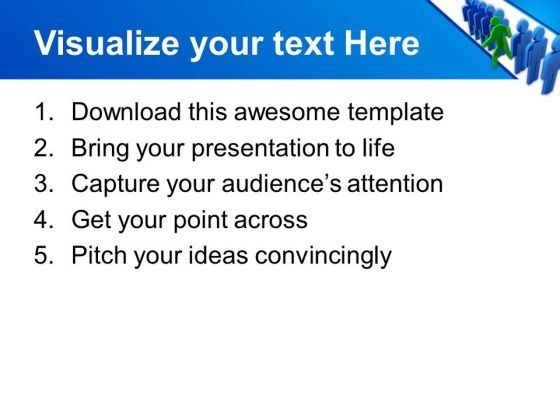 Standout From Queue For Success PowerPoint Templates Ppt Backgrounds ...