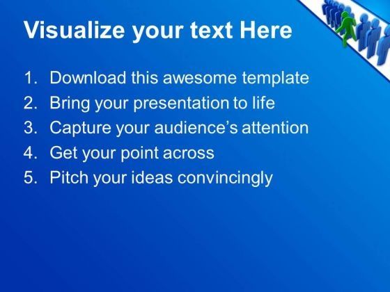 Standout From Queue For Success PowerPoint Templates Ppt Backgrounds ...