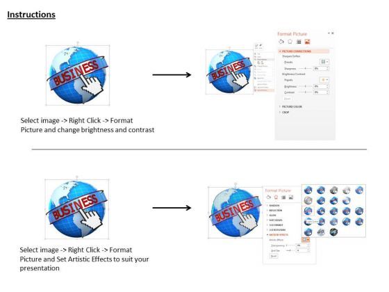 Stock Photo Concept Of Global Business PowerPoint Slide