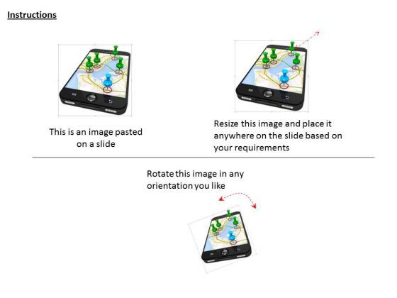 Stock Photo Gps Navigation On Mobile Phone PowerPoint Slide