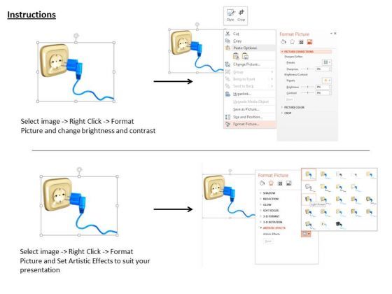 Stock Photo Plug And Socket Communication PowerPoint Slide