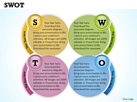 Strategic Management Swot Business Cycle Diagram