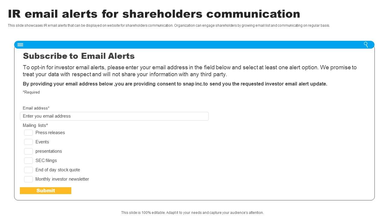 Strategies To Maintain Effective Relationships IR Email Alerts For ...