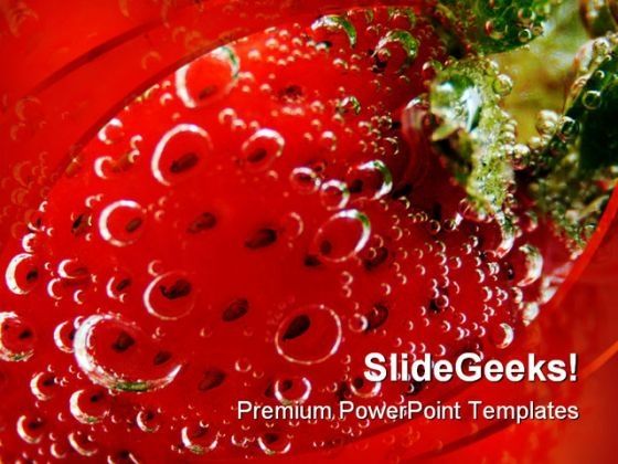 Strawberry Food PowerPoint Templates And PowerPoint Backgrounds 0211