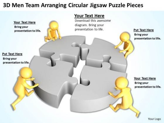 Successful Business People 3d Men Team Arranging Circular Jigsaw Puzzle ... Successful Business People 3d Men Team Arranging Circular Jigsaw Puzzle ...