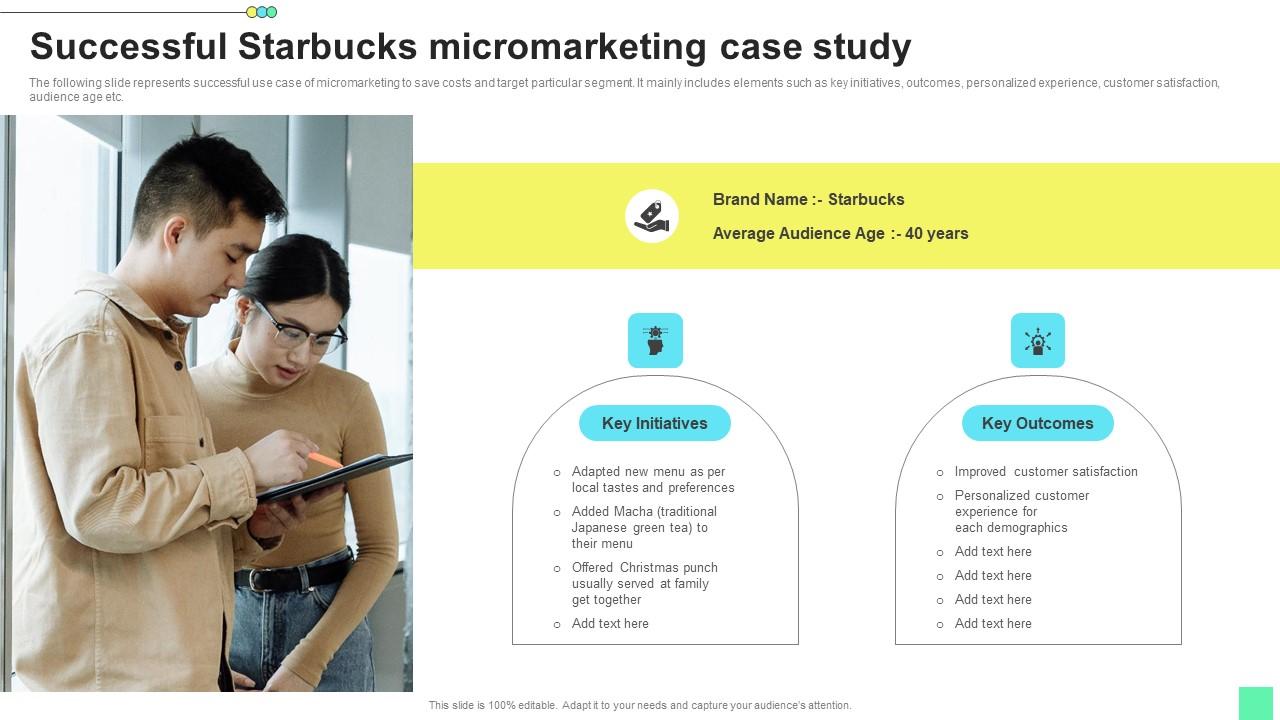 Successful Starbucks Micromarketing Introduction To Niche Marketing ... Successful Starbucks Micromarketing Introduction To Niche Marketing ...