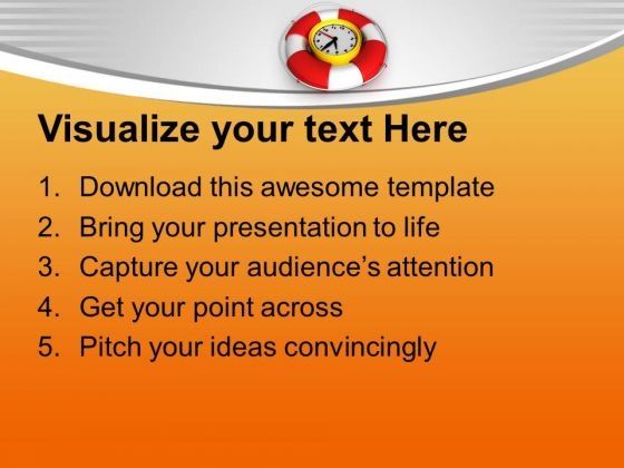 Time To Be Safe Clock With Safeguard PowerPoint Templates Ppt ...
